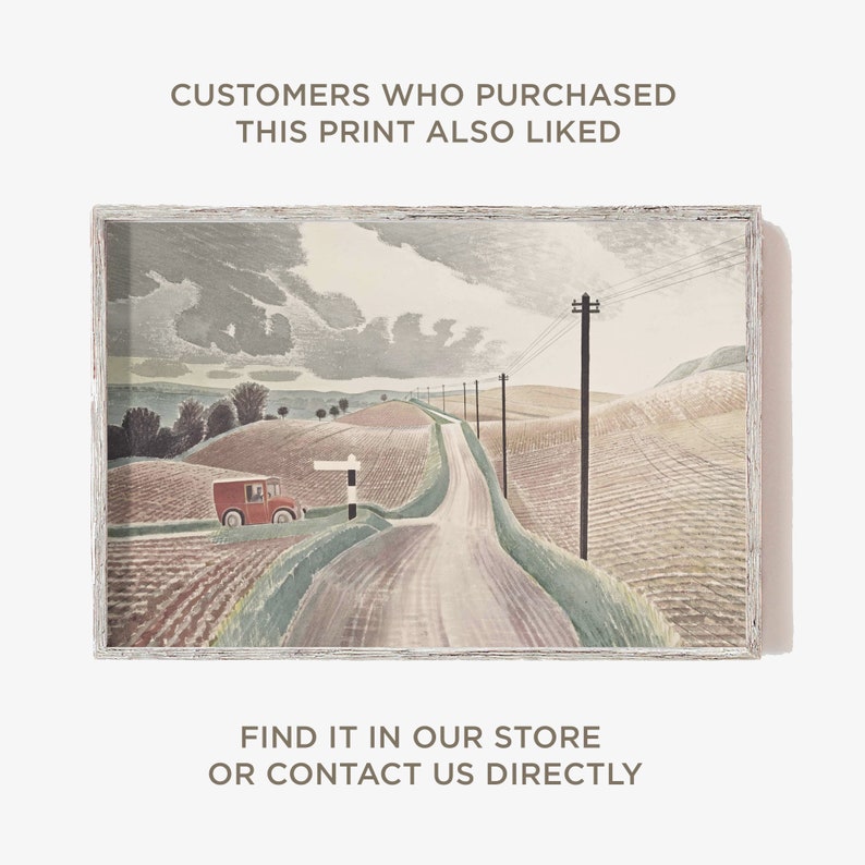 Eric Ravilious Downs in Winter 1935 Classic Painting - Etsy UK