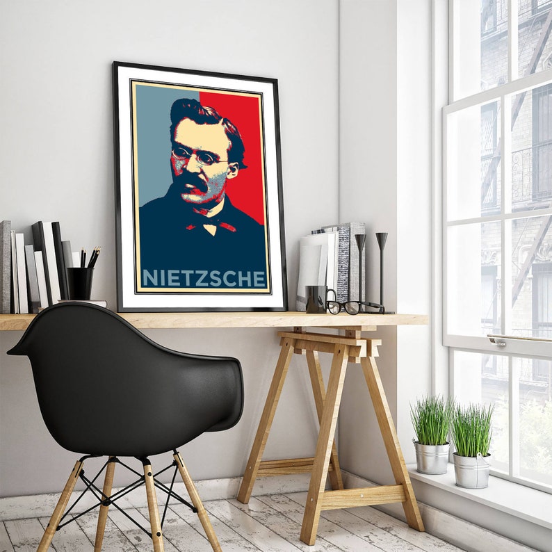 Friedrich Nietzsche Original Art Print - Photo Poster Gift Wall Decor ...