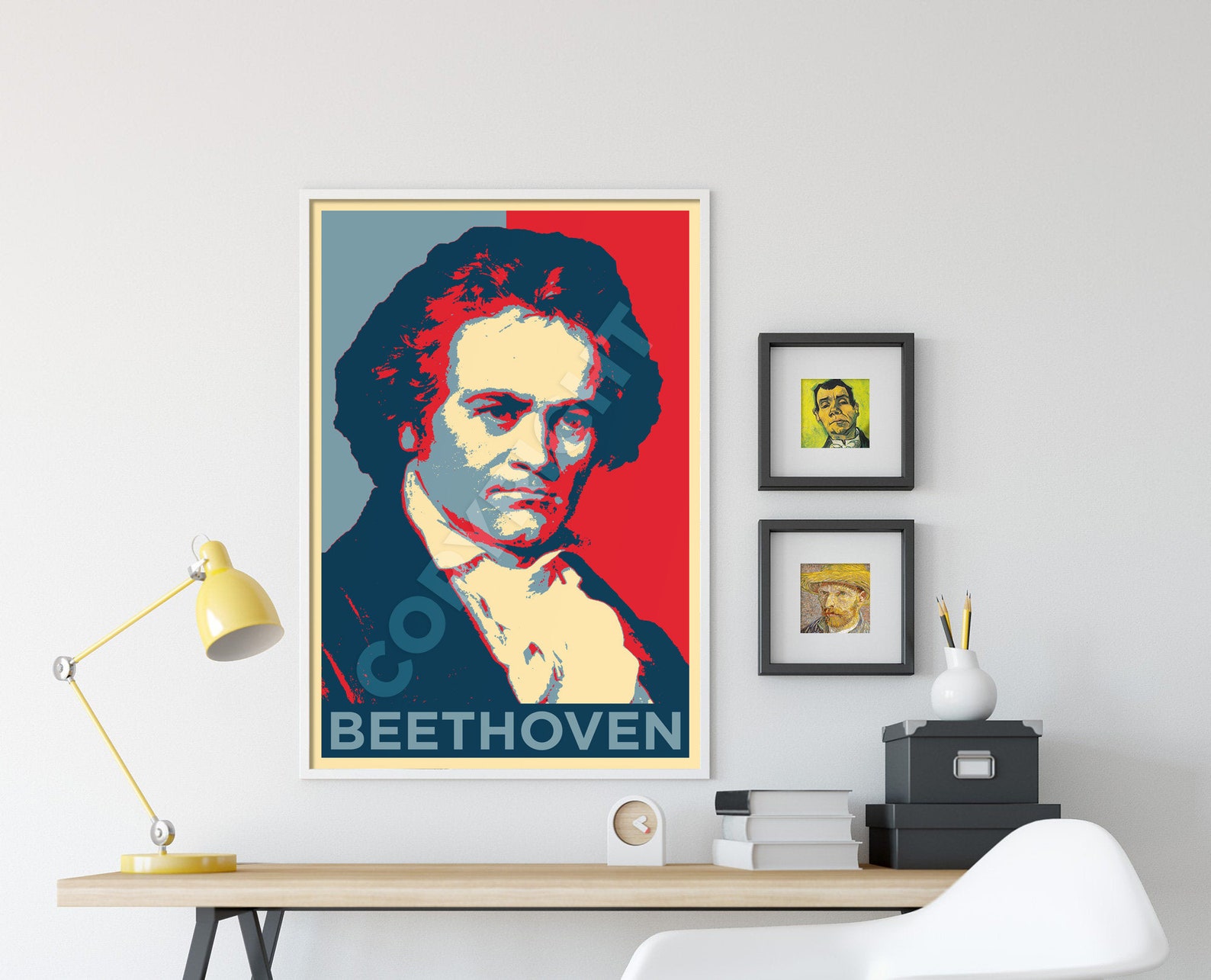 Ludwig Van Beethoven Original Art Print - Photo Poster Gift Home Wall ...