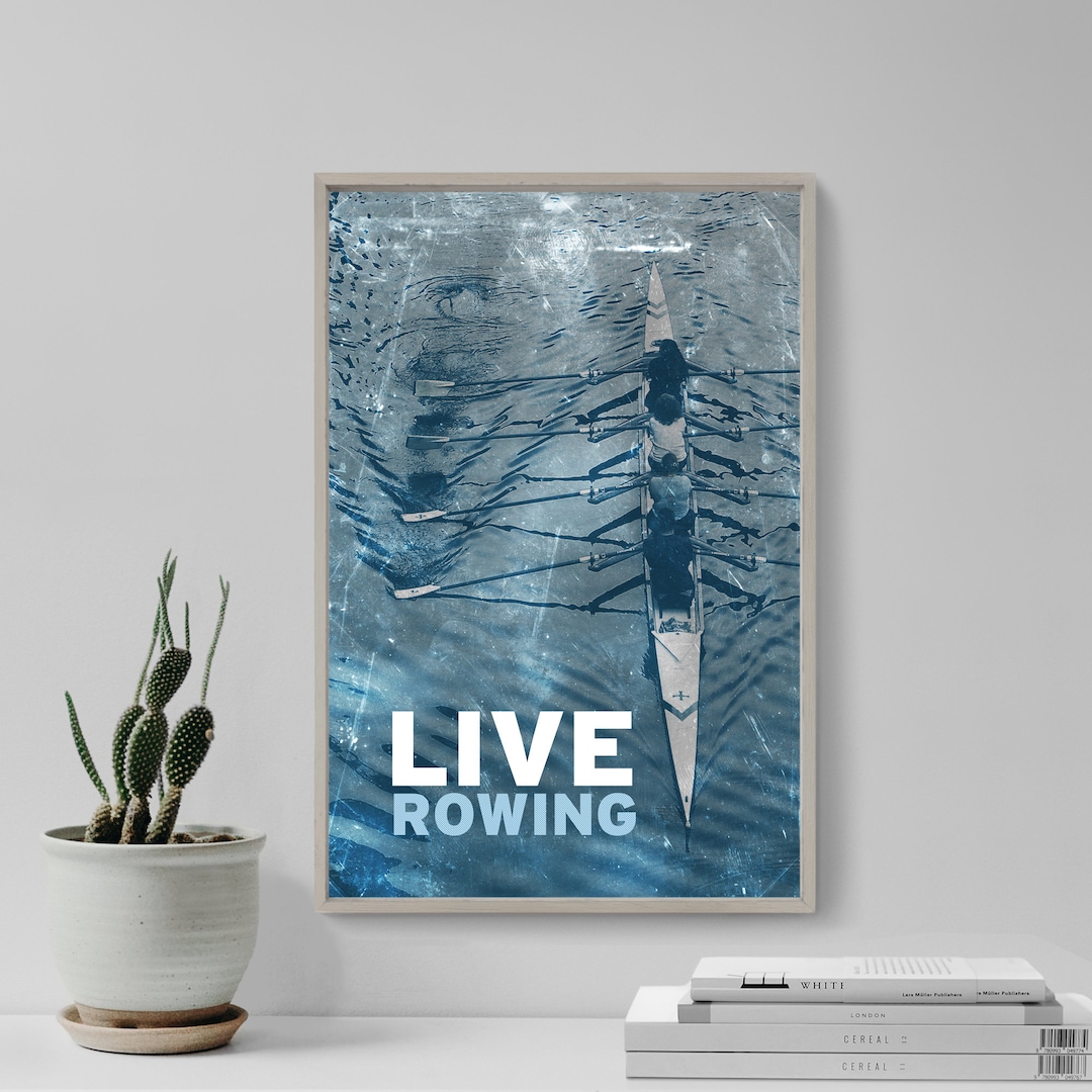 Rowing Motivational Print 11 - "live!" Art Photo Poster Gift Wall Home ...