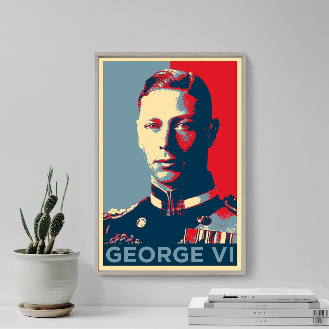 George VI Original Art Print - Photo Poster Gift Wall Home Decor - Hope ...