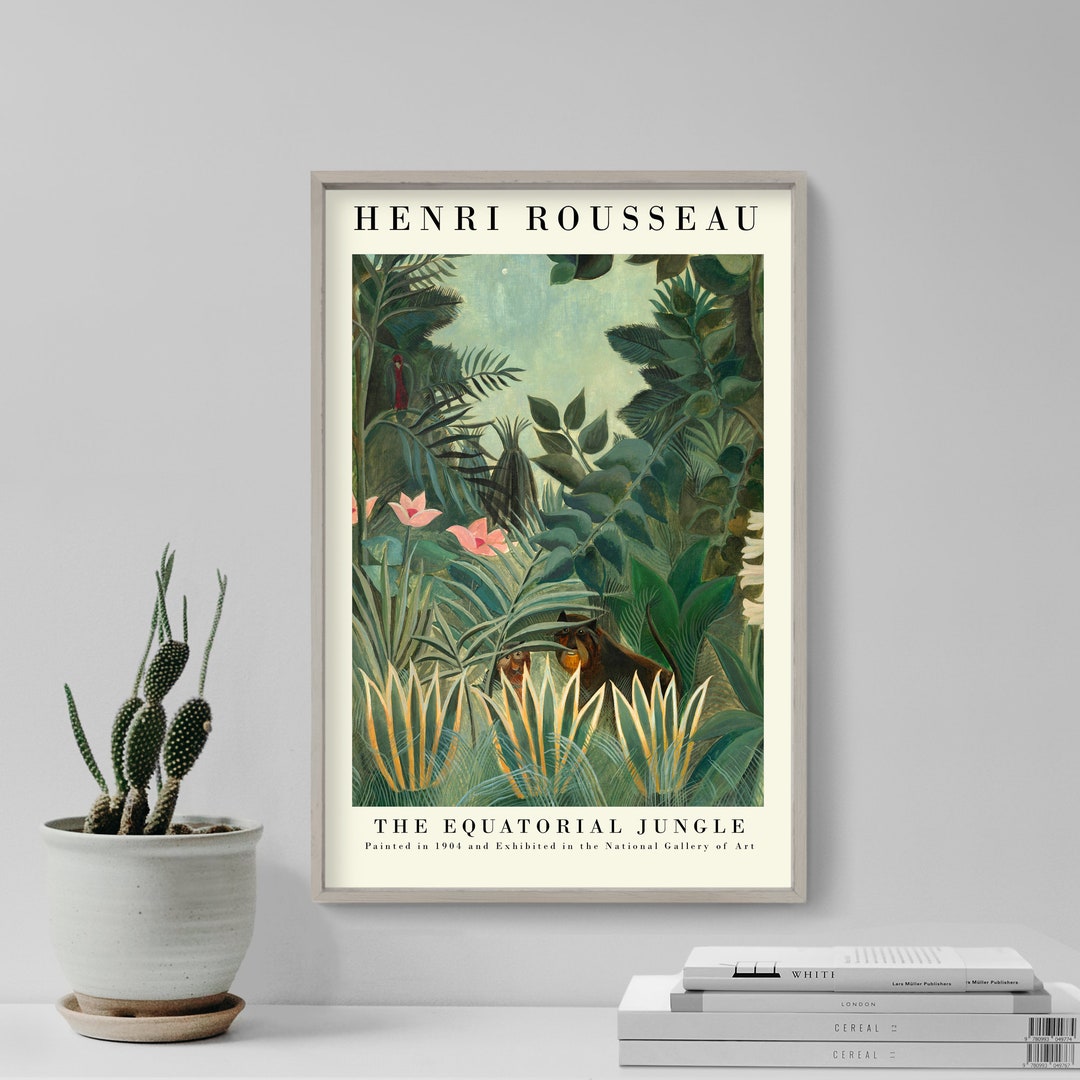 Henri Rousseau - the Equatorial Jungle (1909) Gallery Edition ...