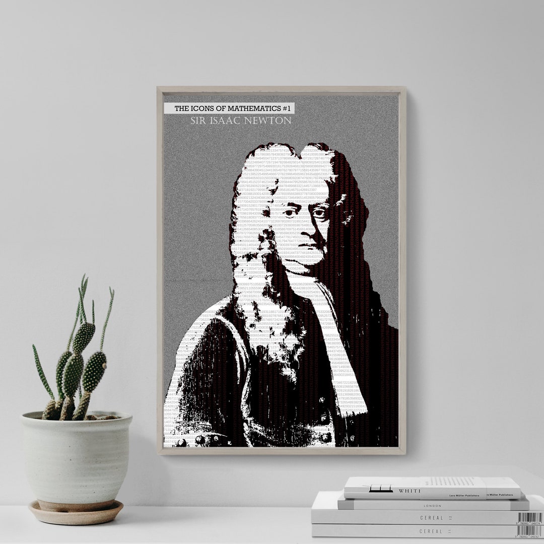 Isaac Newton the Icons of Mathematics 1 Art Print Poster Wall Home ...