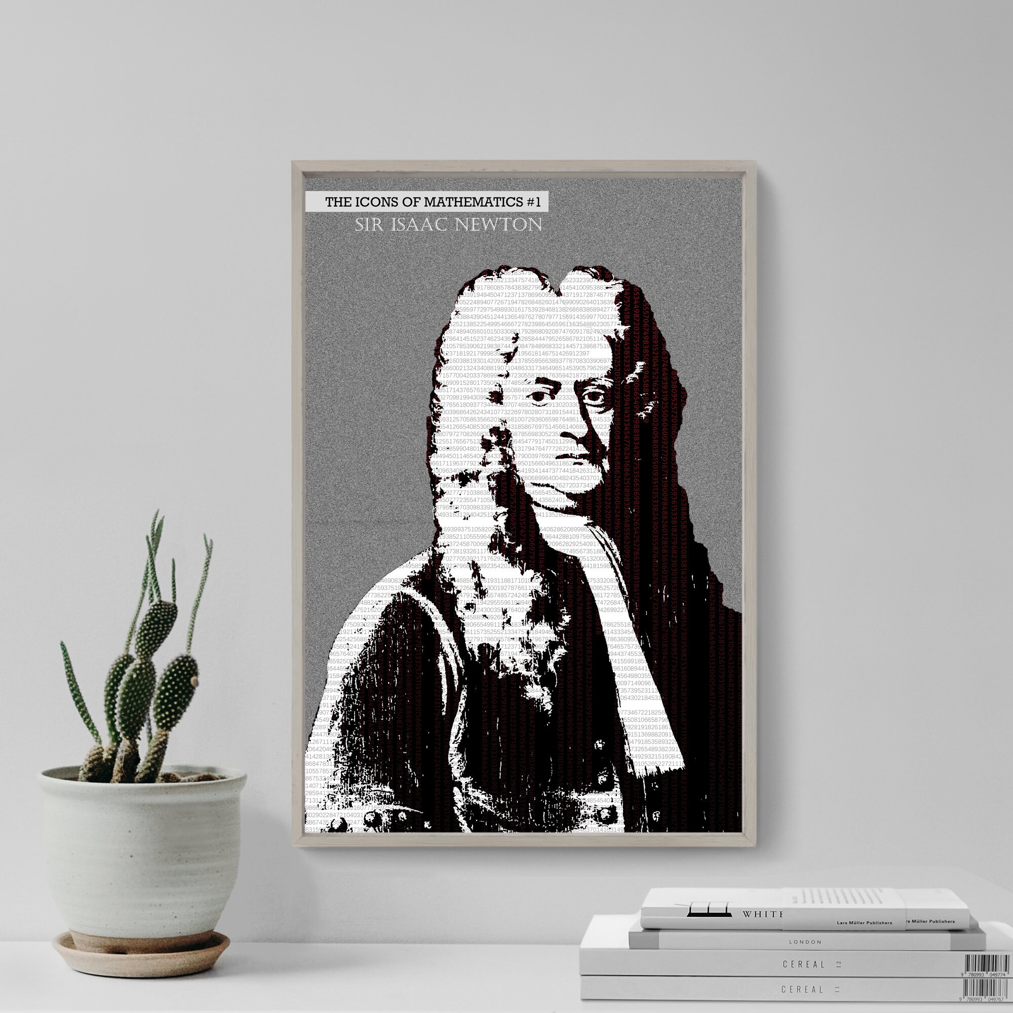 Isaac Newton The Icons of Mathematics 1 Art Print Poster | Etsy