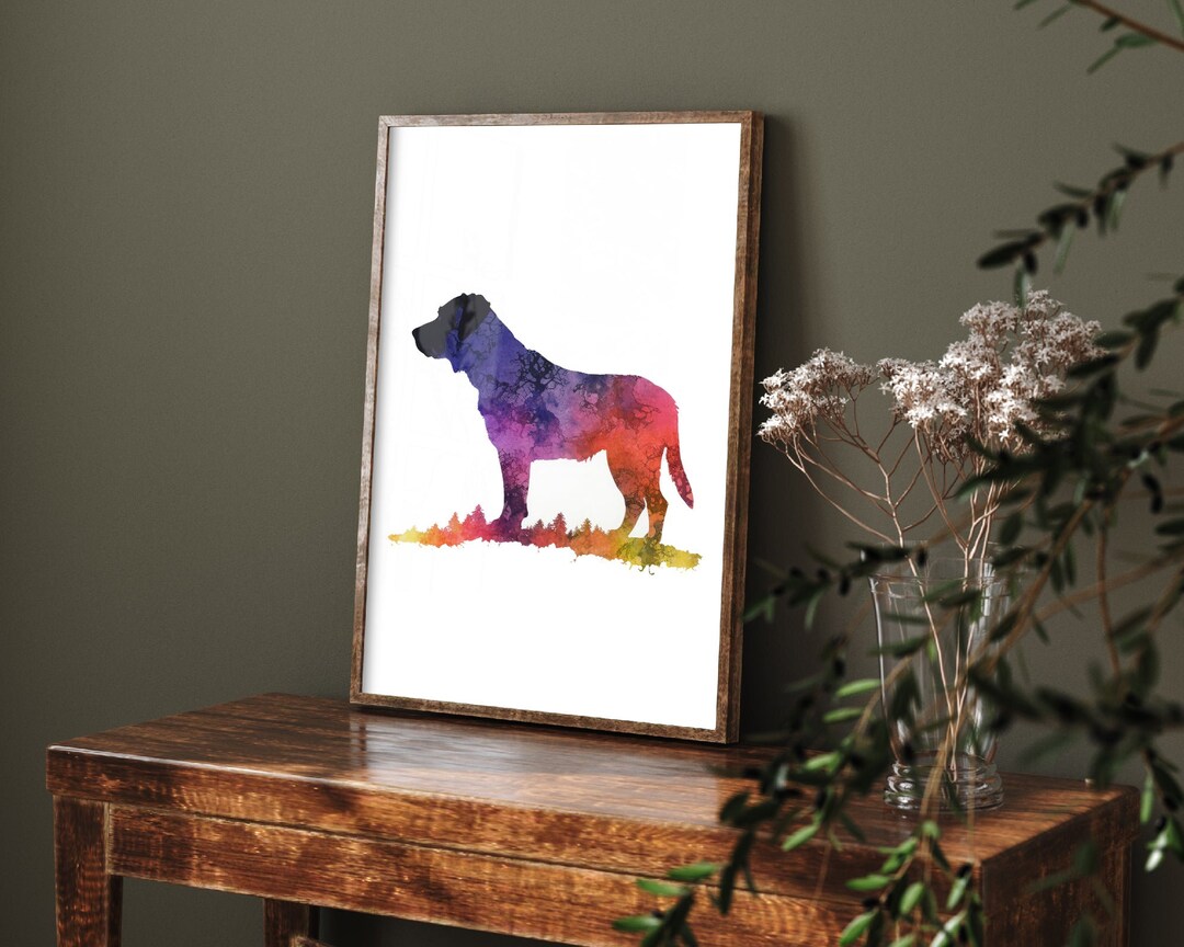 Watercolour Animal British Timber - Art Print Poster Painting - Museum ...