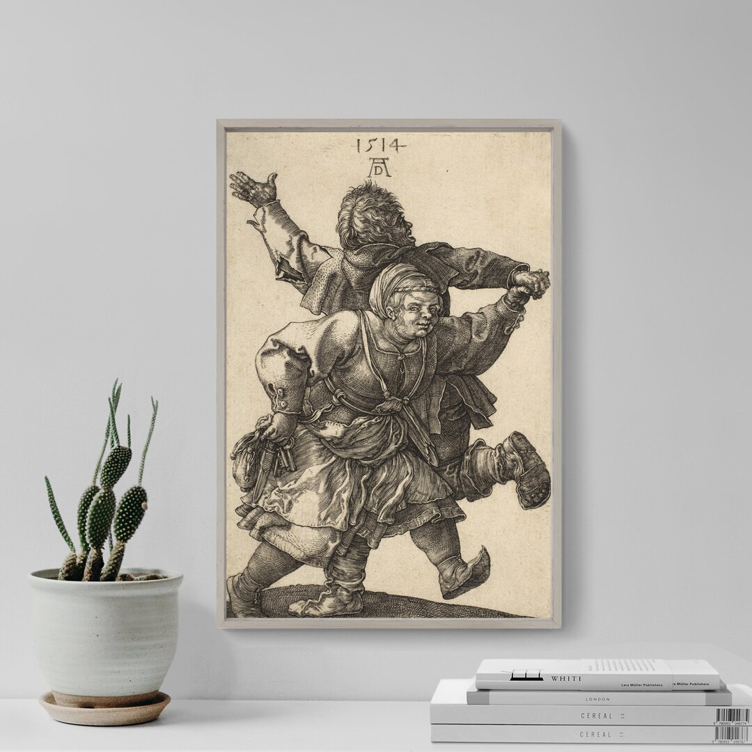 Albrecht Durer - Peasant Couple Dancing (1514) - Classic Painting Photo ...