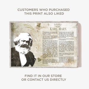 Karl Marx Quote Poster "workers of the World Unite..." Photo Print Gift ...