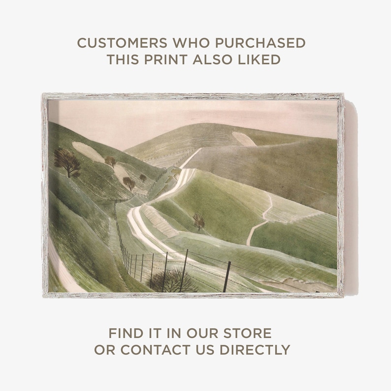 Eric Ravilious Downs in Winter 1935 Classic Painting - Etsy UK