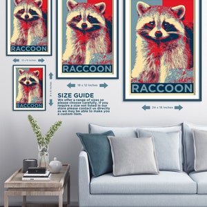 Raccoon Original Art Print - Photo Poster Gift Wall Home Decor - Hope ...