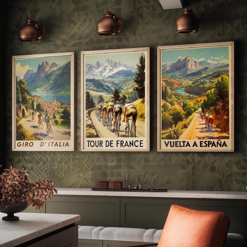 Cycling Prints for Gym - Etsy UK