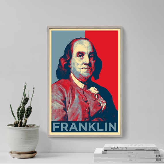 Benjamin Franklin Original Art Print Photo Poster Gift Wall - Etsy