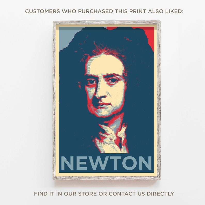 Isaac Newton Quote Poster "the Shoulders of Giants..." Photo Poster Art ...