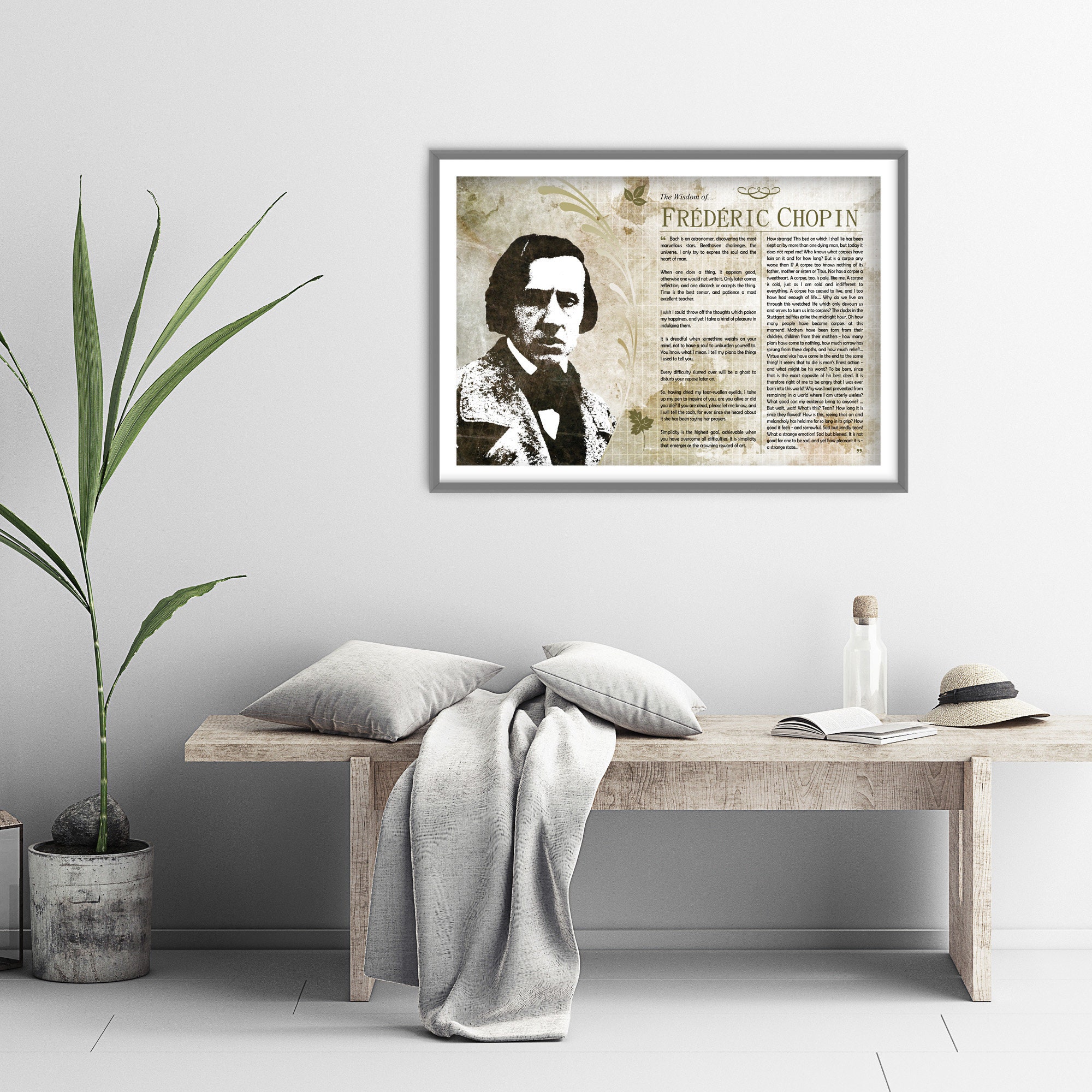 Frederic Chopin Greatest Quotes - Original Art Print Featuring His ...