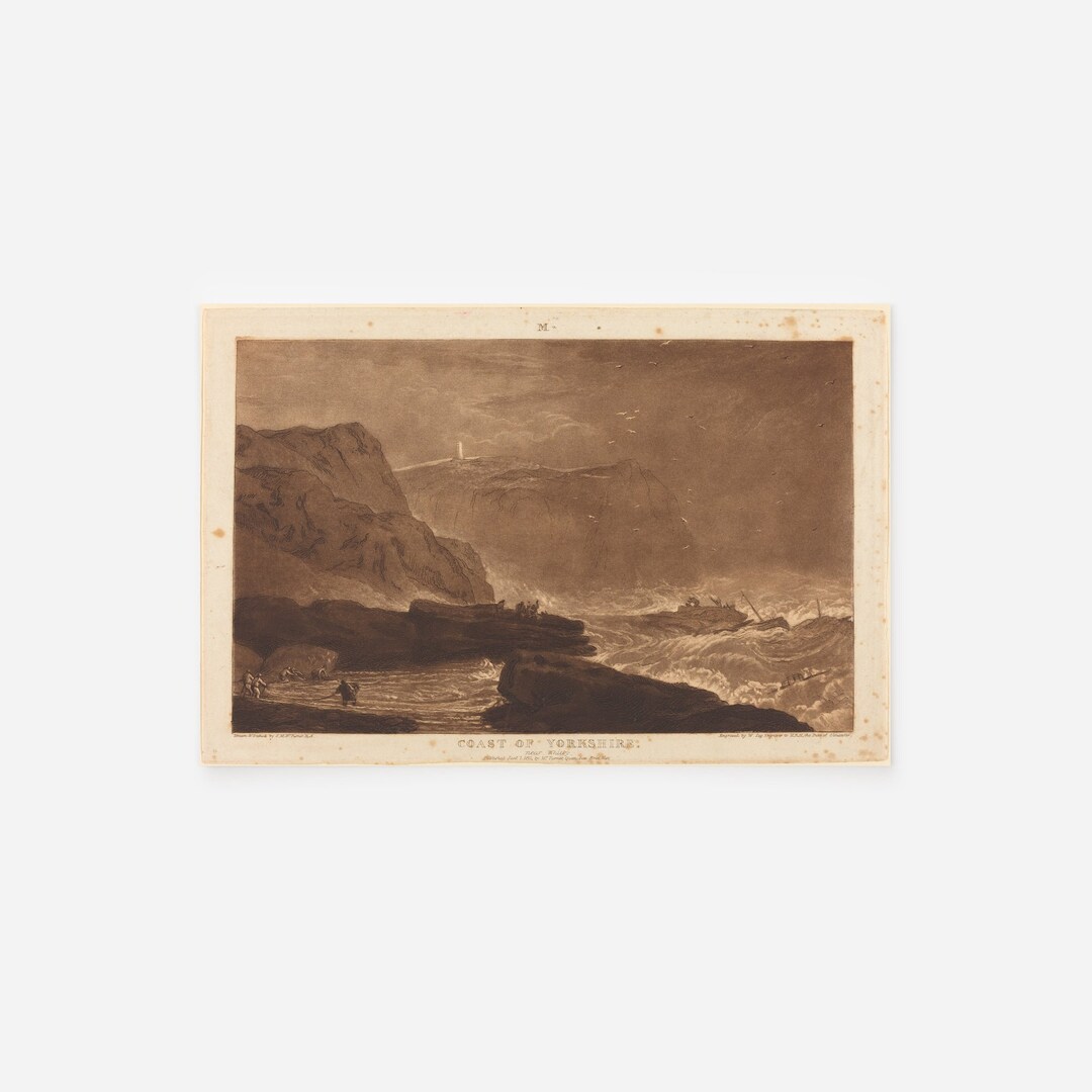 J. M. W. William Turner - Coast of Yorkshire (1811) - Art Print Poster ...