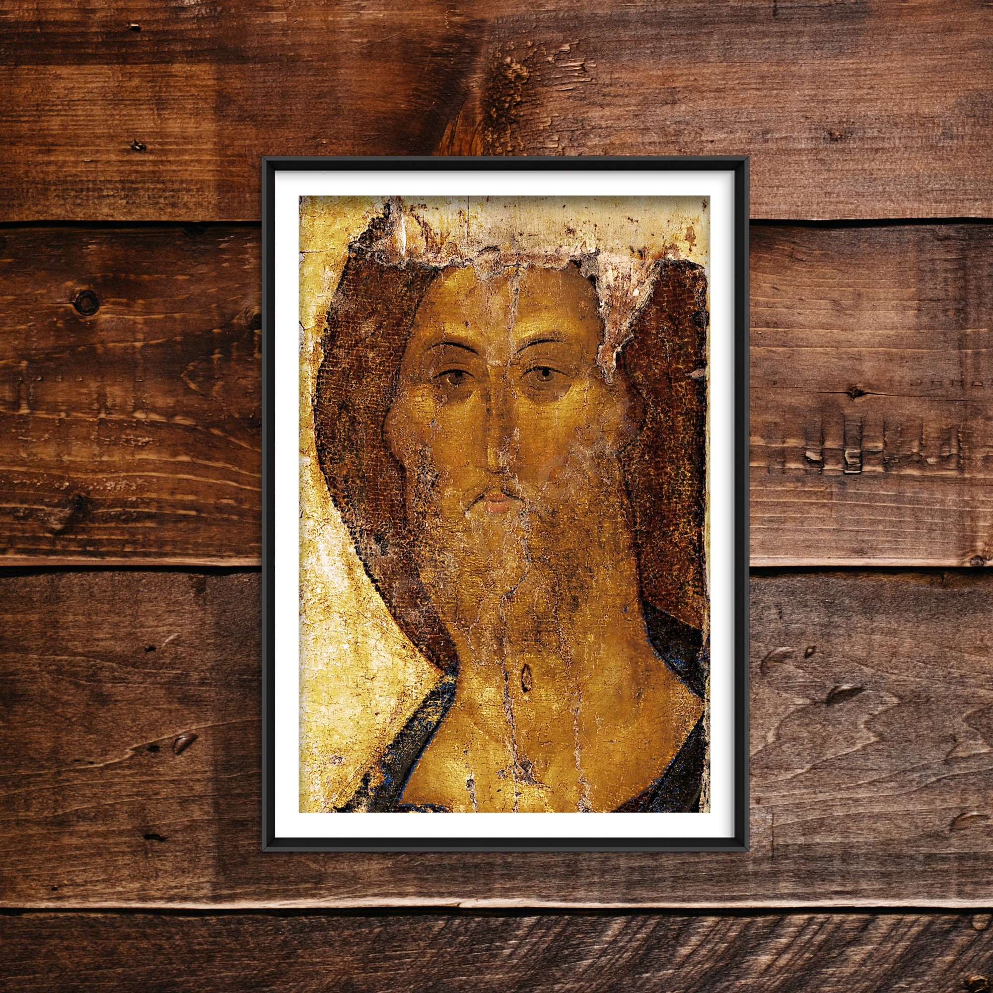 Andrei Rublev - Christ the Redeemer (1410) - Classic Painting Photo ...