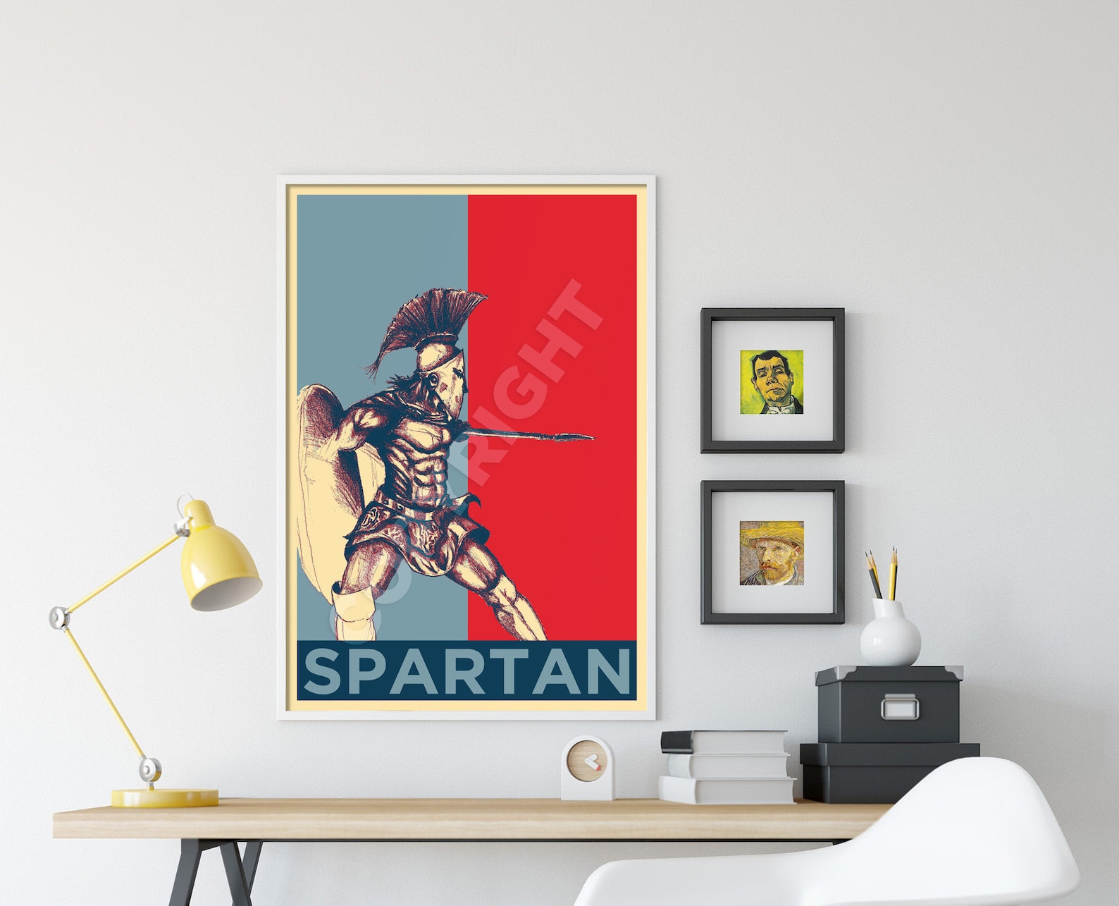 Spartan Soldier Original Art Print - Poster Photo Gift Wall Decor ...