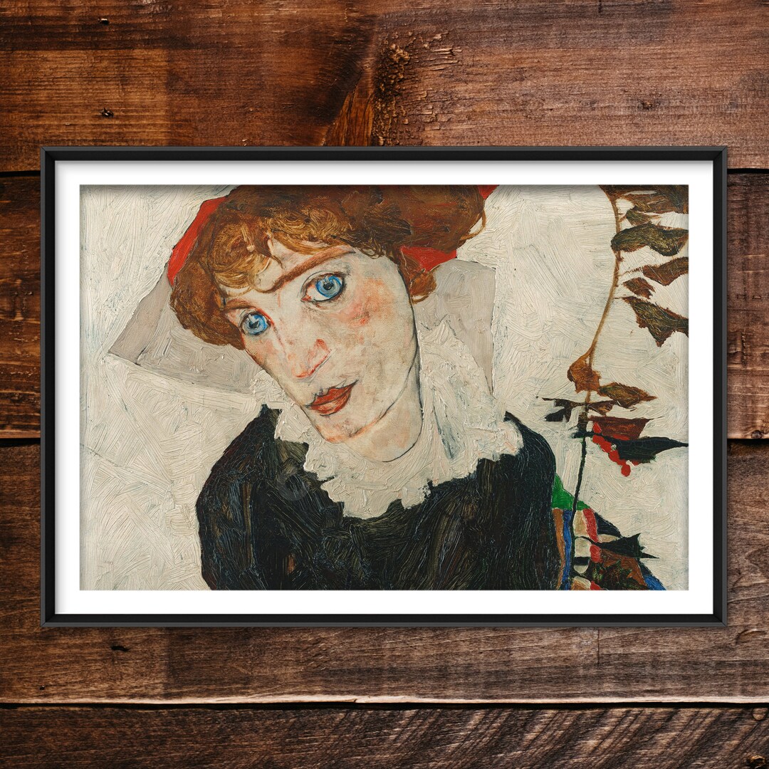 Egon Schiele - Portrait of Wally Neuzil (1912) - Classic Painting Photo ...