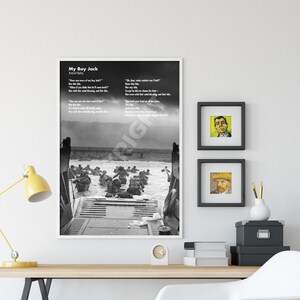 Rudyard Kipling Poem - My Boy Jack - Poster Original Art Print Photo ...