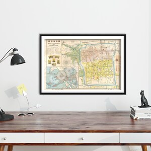 Reproduction of a Vintage Map of Suzhou (soochow), China From 1931 ...