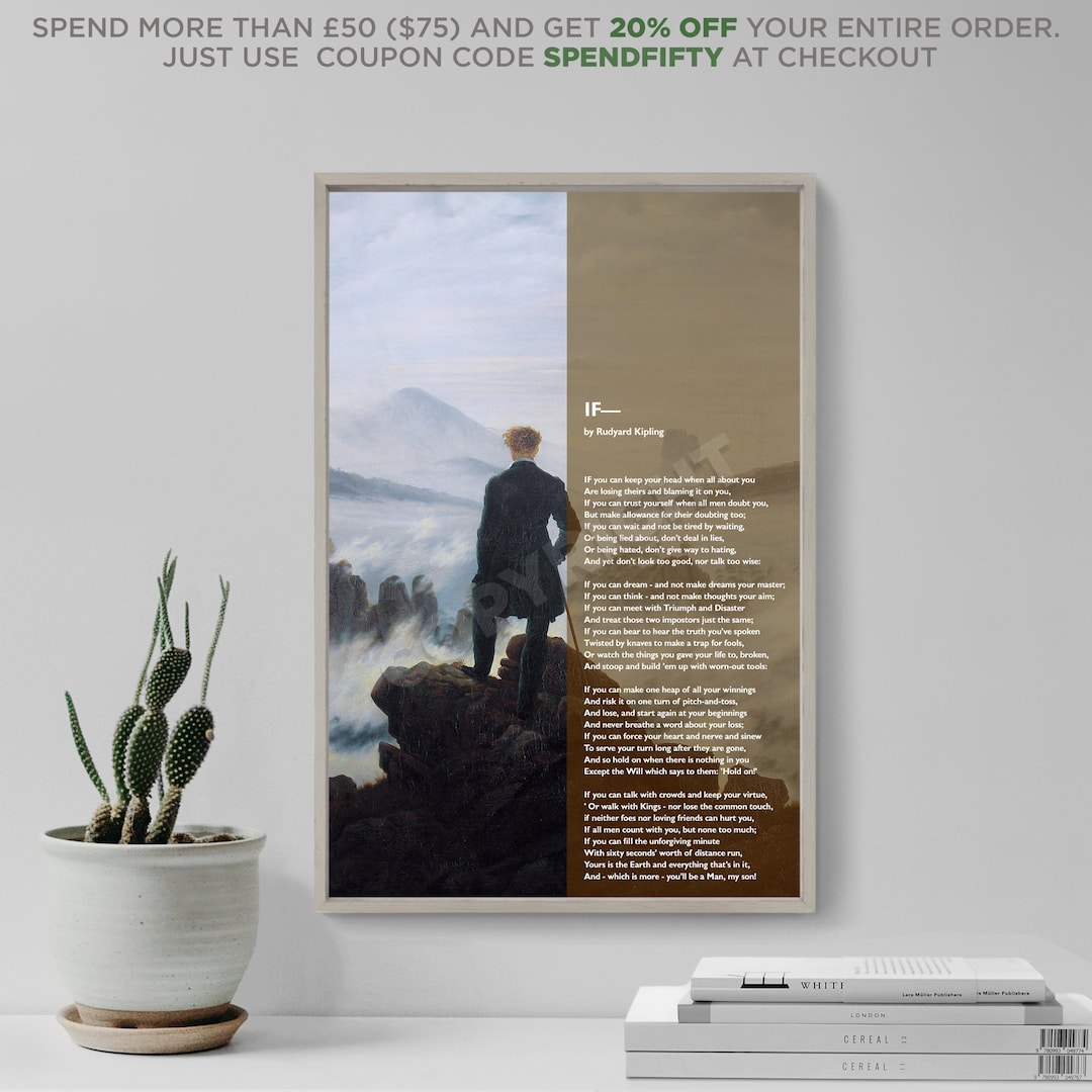Rudyard Kipling Poem - If - Limited "horizon" Edition - Poster Original ...