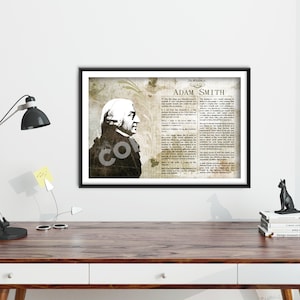 The Wisdom of Adam Smith - Original Art Print Featuring His Greatest ...