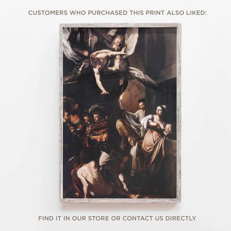 Caravaggio David and Goliath 1600 Classic Painting Photo | Etsy