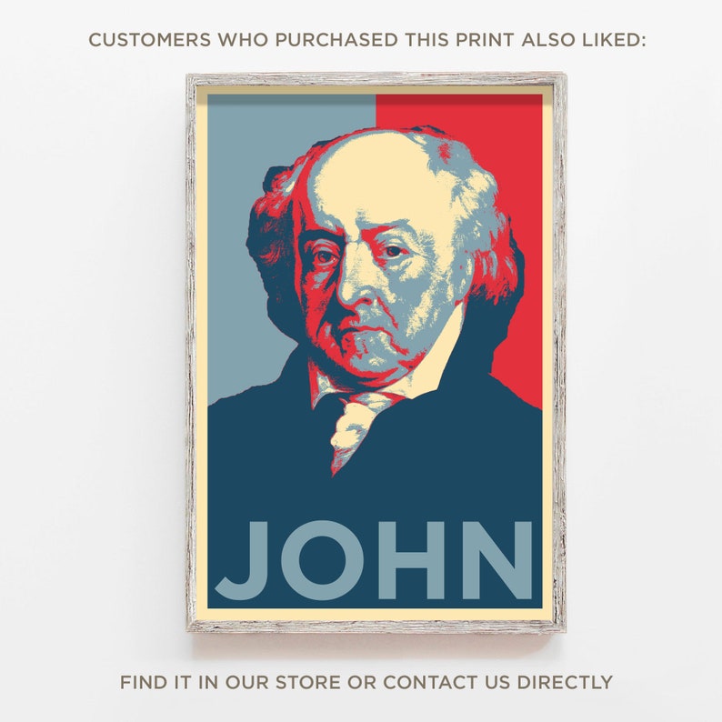 John Adams Original Art Print Photo Poster Gift Wall Decor - Etsy UK