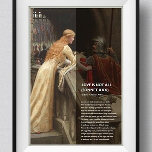Love is Not All (sonnet XXX) Poem by Edna St. Vincent Millay - the ...