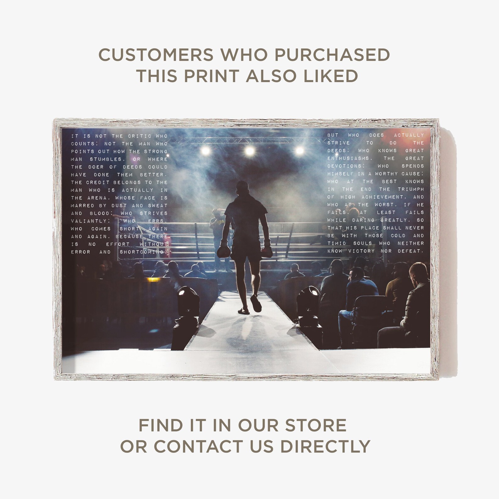 Boxing Motivational Poster 10 if You Think You Are | Etsy