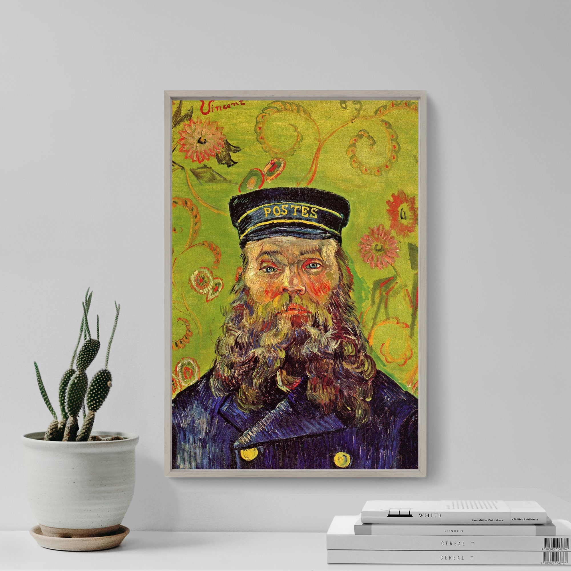 Vincent Van Gogh - Retrato del cartero Joseph Roulin 2 (1889) - Pintura ...