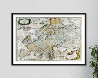Animal Map of Europe European Map Humor Satire Map Historical Art ...