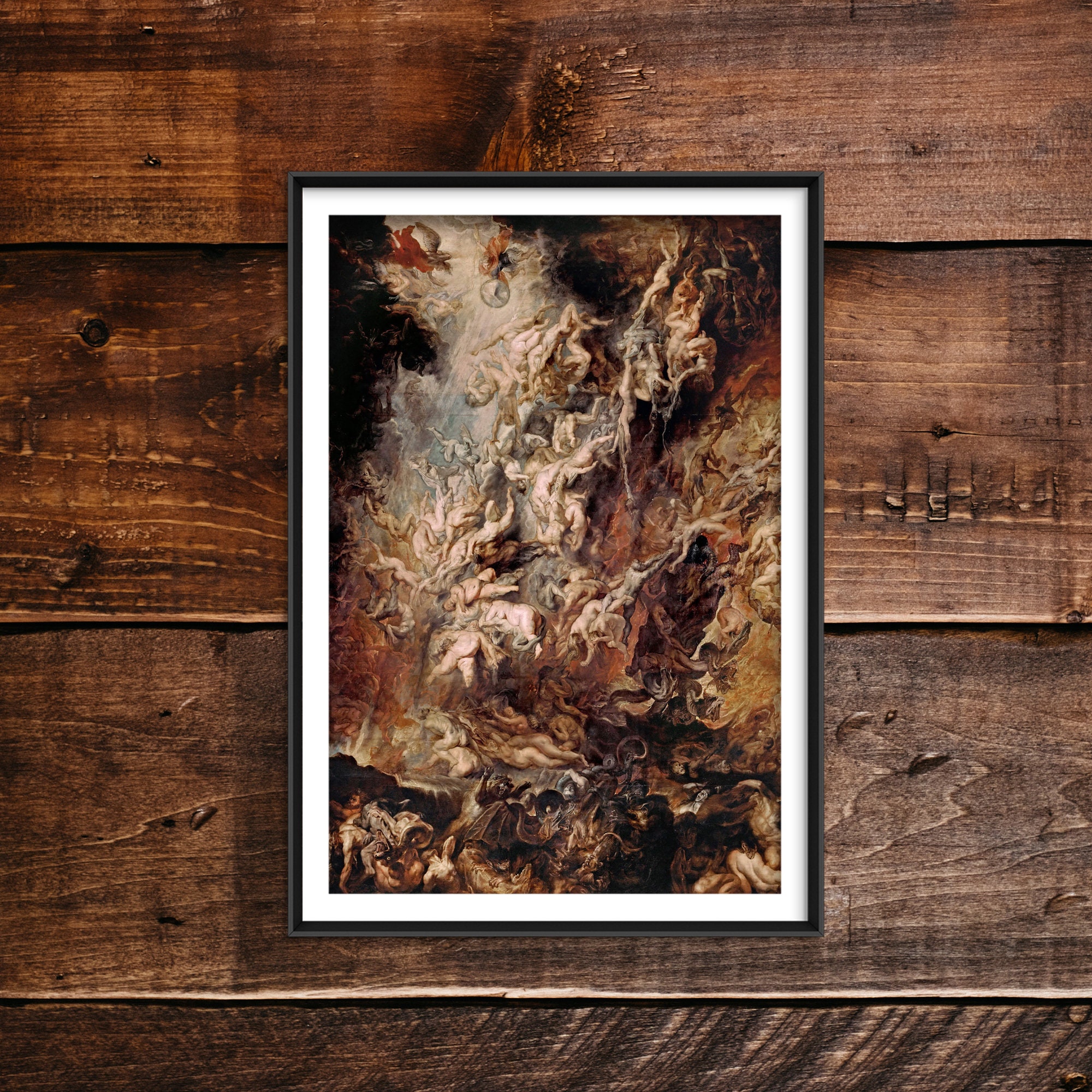 Peter Paul Rubens Saturn 4 size options Poster Framed Wall Art Print ...