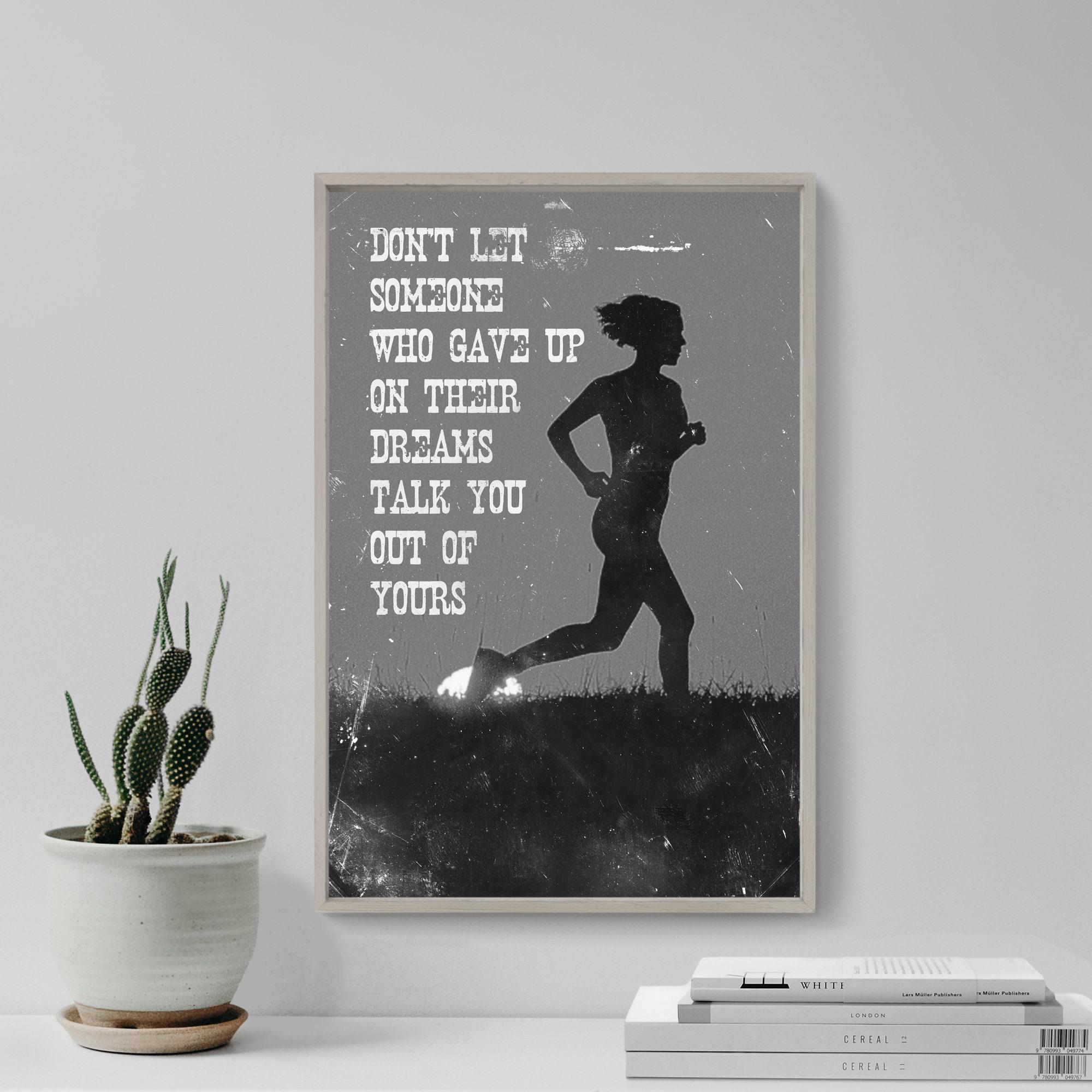 Running Motivational Poster 3 - Art Print Photo Gift Home Wall Decor ...
