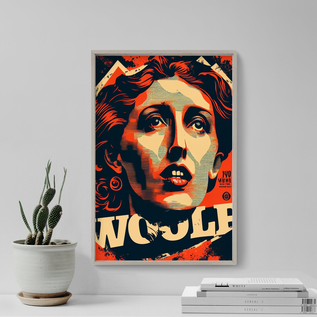 Virginia Woolf Vintage Poster Style - Vintage Photograph, Photo, Poster ...