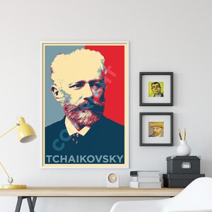 Pyotr Ilyich Tchaikovsky Original Art Print - Photo Poster Gift ...