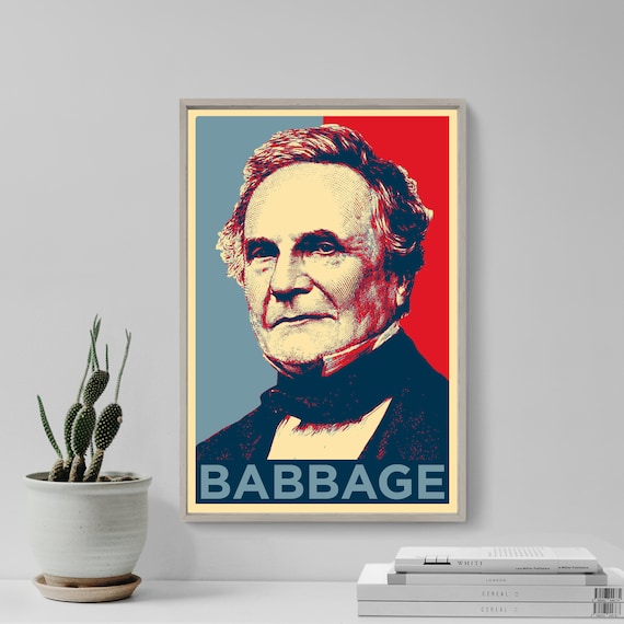 Charles Babbage Original Art Print Photo Poster Gift Hope | Etsy