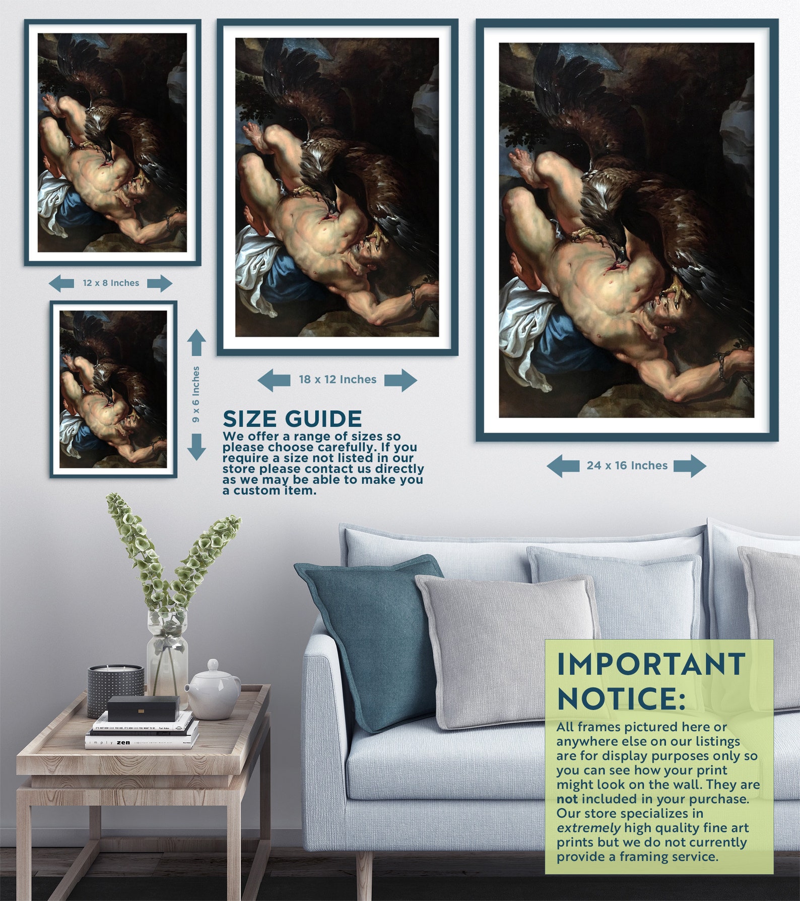 Peter Paul Rubens Prometheus Bound 1611 Art Print - Etsy UK