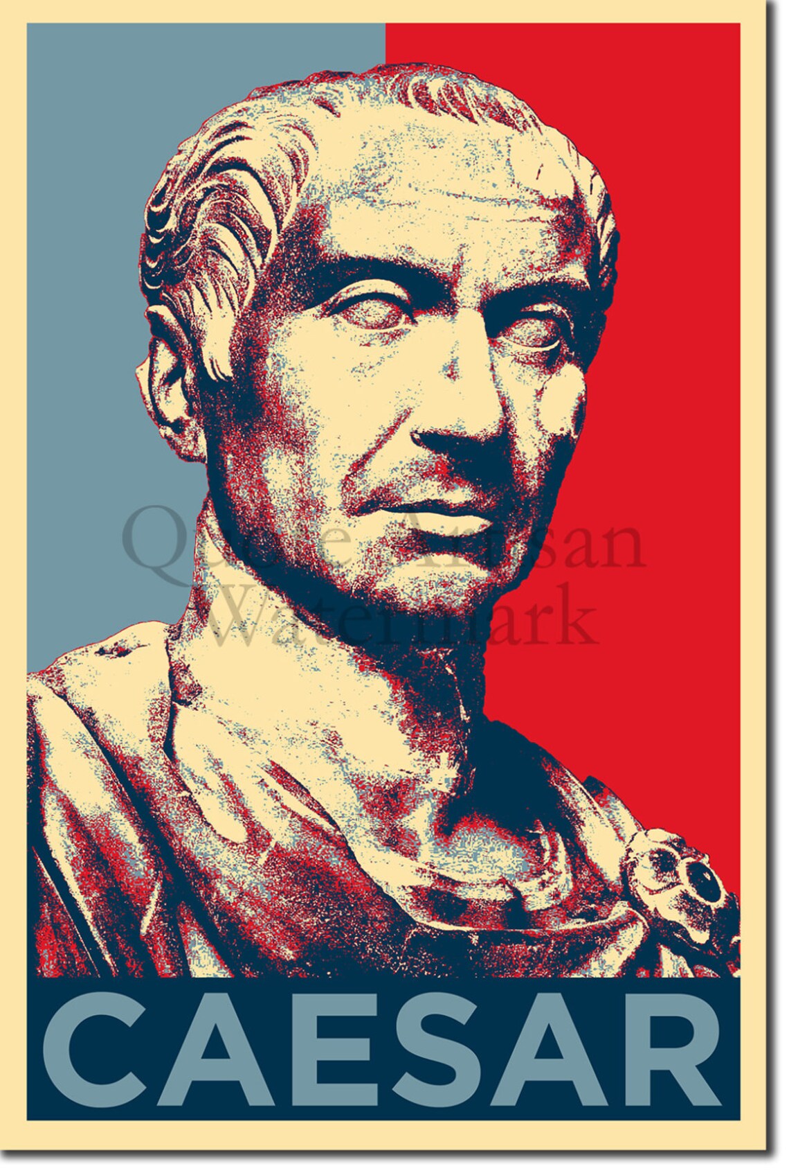 Julius Caesar Original Art Print Photo Poster Gift Rome | Etsy