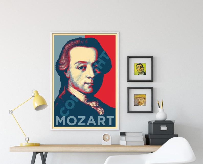 Wolfgang Amadeus Mozart Original Art Print Photo Poster Gift - Etsy