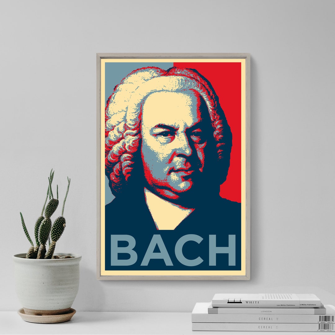Johann Sebastian Bach Original Art Print - Photo Poster Gift Wall Decor ...