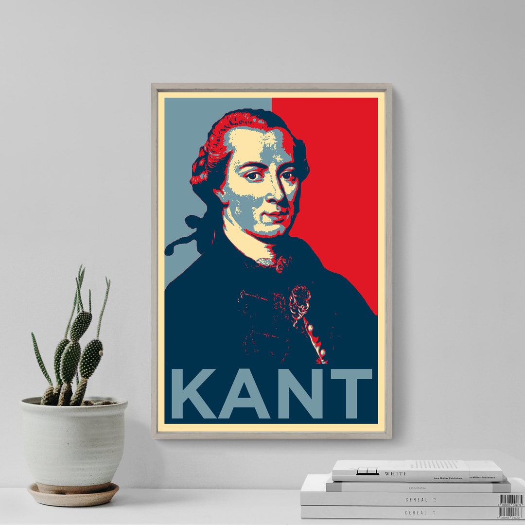 Immanuel Kant Original Art Print - Photo Poster Gift Wall Decor - Hope ...