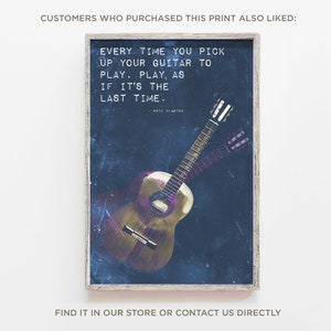 GUITAR Motivational Poster 02 - "when I Think" - Inspirational Learning ...
