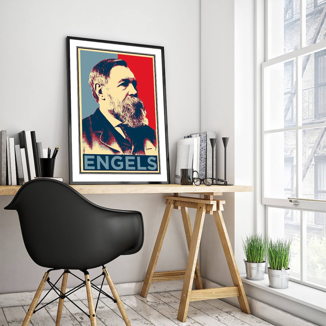 Friedrich Engels Original Art Print Photo Poster Gift Hope - Etsy UK