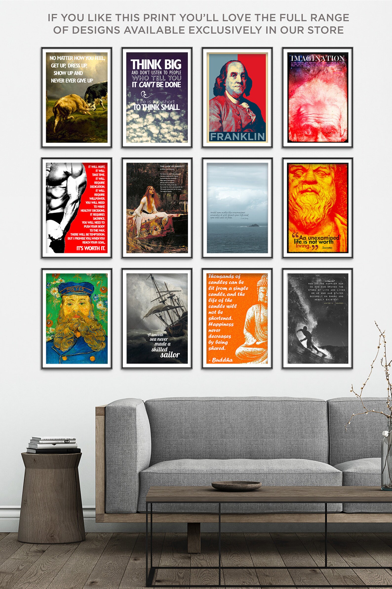 Motivational Quote Poster - No Matter How You Feel, Get Up, Dress Up ...