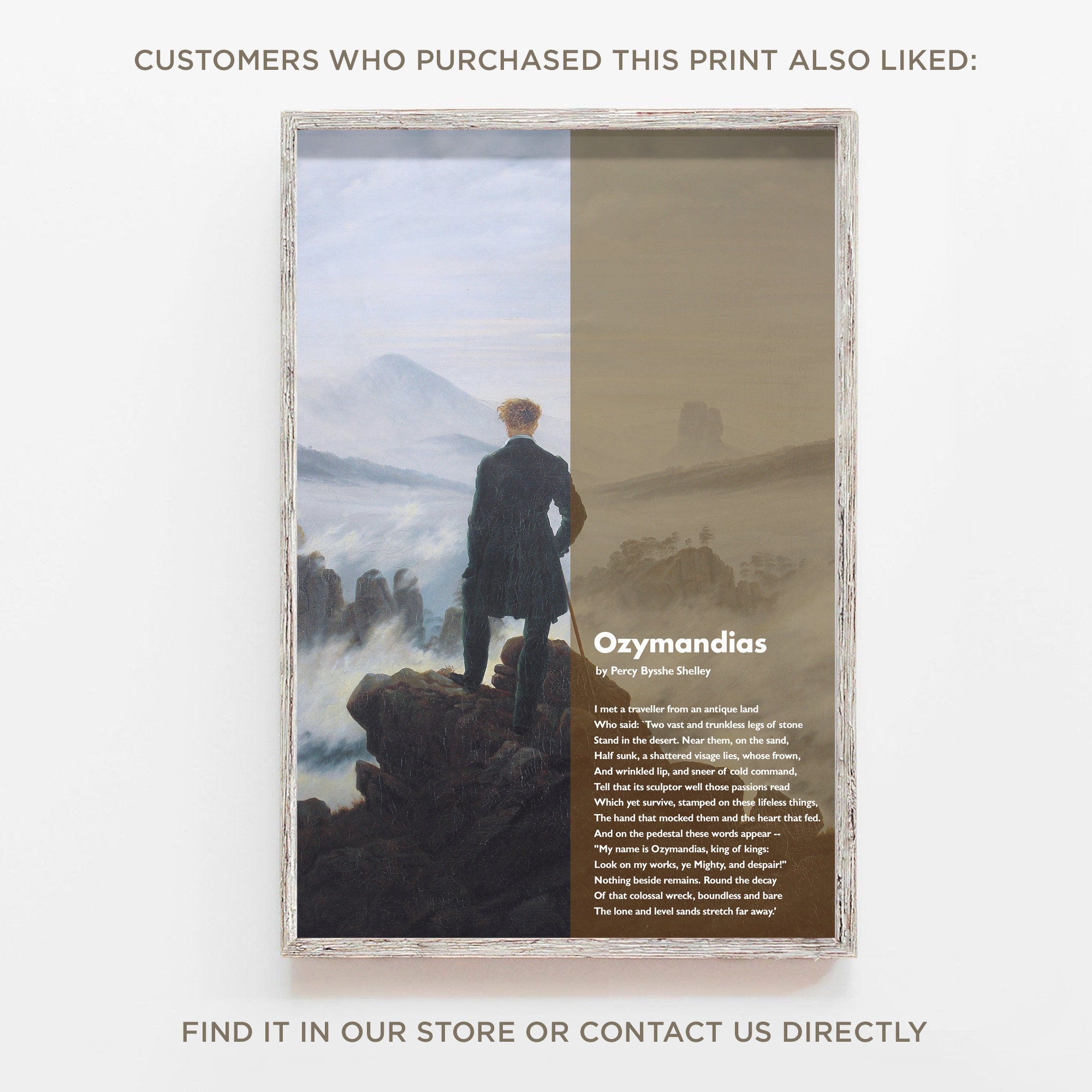 OZYMANDIAS Poem By Percy Bysshe Shelley Original Art Print | Etsy