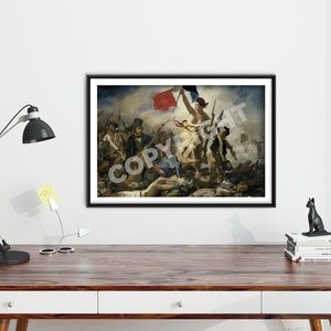 Eugene Delacroix - Liberty Leading the People (1830) - Reproduction of ...