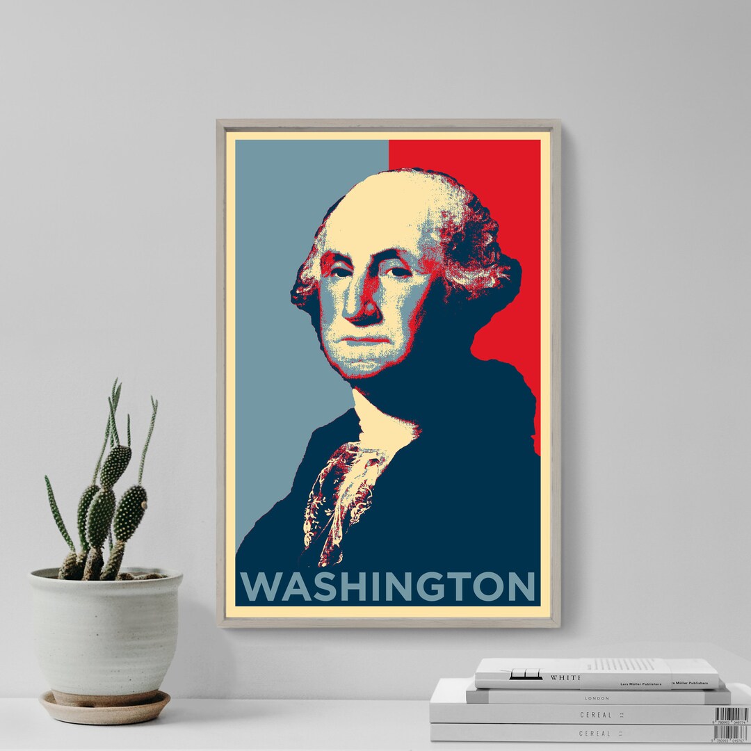 George Washington Original Art Print - Photo Poster Gift Home Wall ...