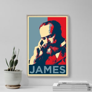 William James Original Art Print - Photo Poster Gift Home Wall Decor ...