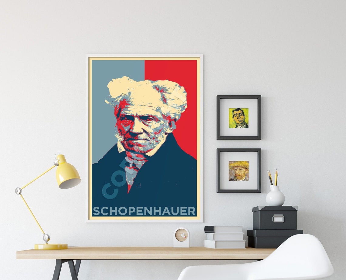 Arthur Schopenhauer Original Art Print Photo Poster Gift - Etsy