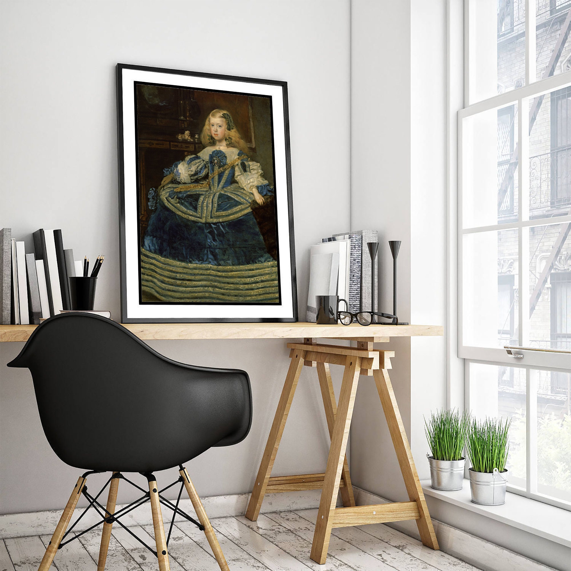 Diego Velazquez - Infanta Margarita Teresa in a Blue Dress (1659) - # ...